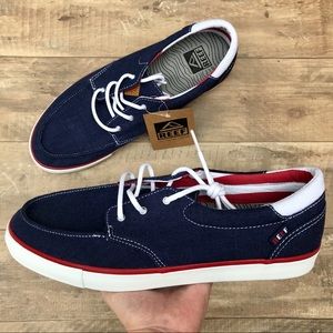 Reef | Shoes | Reef Deckhand 3 Tx Navy Americana Mens Boat Shoes | Poshmark
